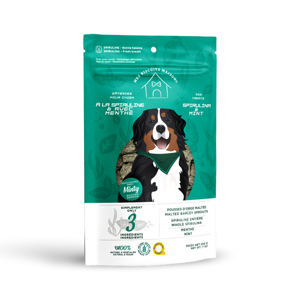 Spirulina & Mint - Fresh Breath Dog Treat - WoofCrate